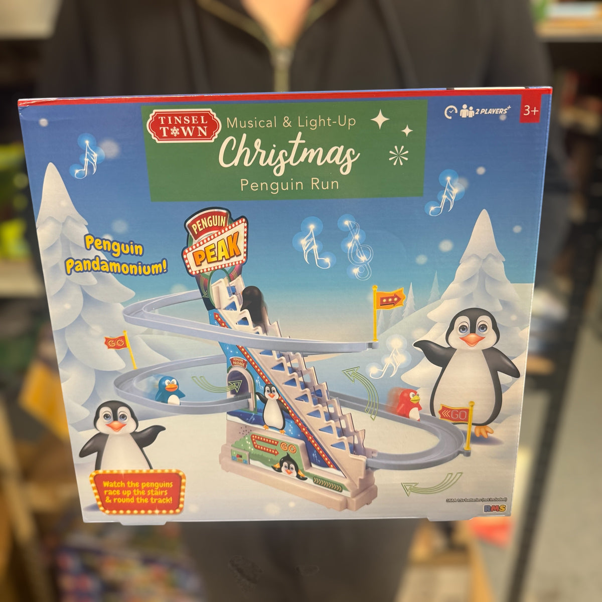 Penguin run - Jule version med lys og lyd – Barato ApS